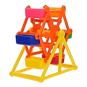 POPETPOP Ferris Wheel Bird Toy, Bird Food Leakage Toy, Parrot Foraging Toy, Pet Bird Plaything a Fun Activity for Smaller Birds