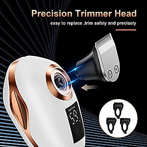 2-in-1 Electric Razors for Women, Wet/Dry 5D Razor & Hair Trimmer with USB Adapter & Charging Cable,5D Rechargeable Rotary Shaver with Lithium-Ion Battery, Water Resistant Grooming Kit