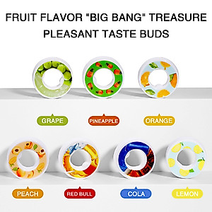 ECENUR 7 Flavor Pods for Air Water Bottle, Scent Rings Water Bottles Accessory, 0% Sugar 0% Calories Fruit Fragrance Pods for Daily Exercise Boost Drinking Water