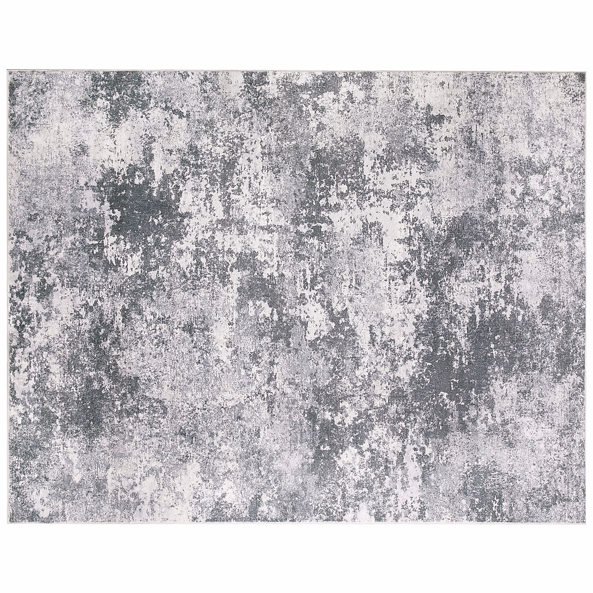 Area Rug Living Room Rugs: 8x10 Indoor Soft Fluffy Rug Abstract Carpet for Bedroom Kitchen Dining Room Floor Washable Plush Throw Large Accent Rug Home Office Nursery Decor - Gray