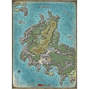 Gale Force Nine Dungeon & Dragons Tomb of Annihilation Map Set (4-Maps), Multicolor