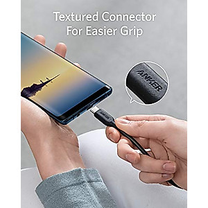 Anker USB C Cable 60W, Powerline III USB-C to USB-C Cable 2.0 (1ft), USB C Charger Cable for MacBook Pro 2020, iPad Pro 2020, Switch, Samsung Galaxy S20 Plus S9 S8 Plus, Pixel, and More （Black）