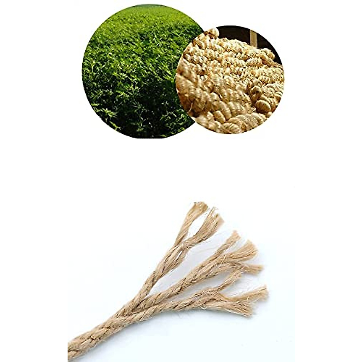 Nature Hemp Rope,1/4inch Heavy Duty Jute Twine for Cat Tree and Tower, DIY Scratcher Scratching Post Replacement, Pad, Crafts Gardening Hammock Home Decorating(66FT)