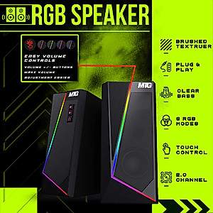 Gaming Desktop PC, Intel Core i5 8th Gen, TechMagnet Heera, GT 1030 Graphics, 16GB RAM, 1TB SSD | 3TB HDD, MTG New 24 Inch Dual Monitor, RGB Keyboard Mouse, Speaker, Webcam, Win 10 Pro (Renewed)