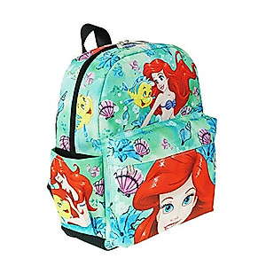 KBNL The Little Mermaid Ariel 12inch Deluxe Oversize Print Daypack A21328 Medium