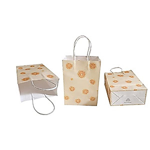 BaShiDer Yellow Gift Bags 16Pcs Lemon Gift Bags and Paper Bags with Handles for Party Favors(Lemon-Yellow)