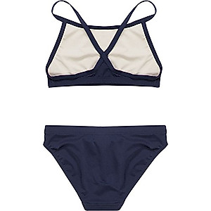 TYR Sport Women's Solid Durafast Diamondback Workout Bikini,Navy,X-Small