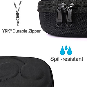 RAIACE Hard Travel Case for JBL Tune 710BT /JBL Live 650BTNC/ 400BT / 500BT and JBL Tune 510BT / 500BT / 660 BTNC/Bluetooth Headphone.-Black(Black Lining)