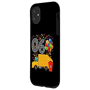 iPhone 11 Happy O6 Birthday Rear Loader Garbage Truck Case