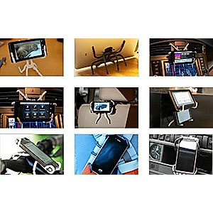 Rienar Multi-Function Portable Spider Flexible Grip Holder for Smartphones and Tablets