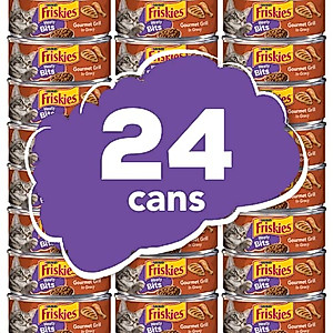 Purina Friskies Gravy Wet Cat Food, Meaty Bits Gourmet Grill - (24) 5.5 oz. Cans