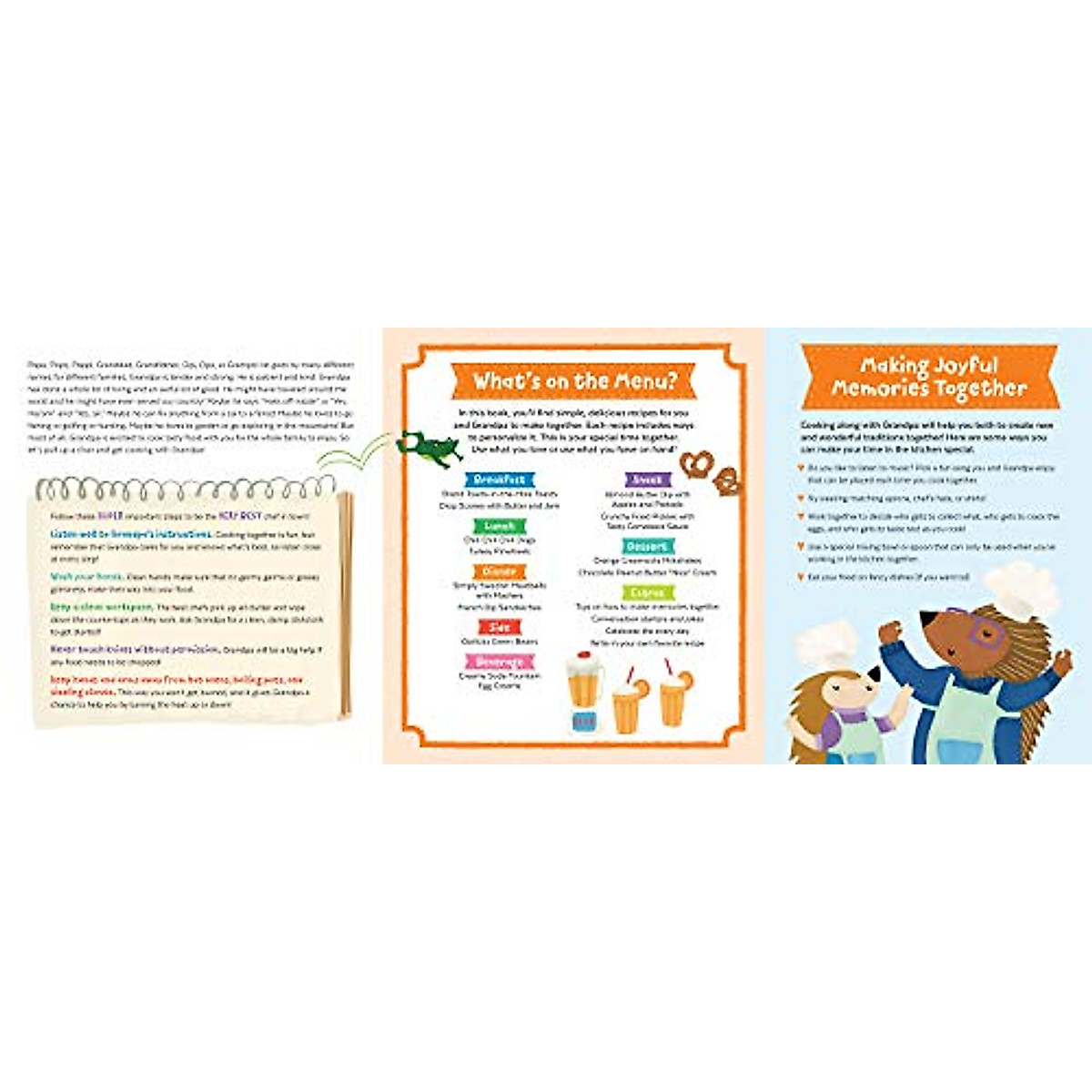 Grandpa and Me Learn to Cook Together: A Kids' Cookbook with Fun and Easy Recipes to Do With Children (Creative Gifts for Kids, Unique Gifts for Grandpa) (Little Chef)