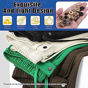 Glarks 60 Sets Leather Snap Fasteners Kit, 15mm 6 Colors Metal Snap Buttons Press Studs with 7Pcs Setting Tools, Hammer, Grease Pencils and Tape Measure for DIY Leather Craft, Clothes, Bags