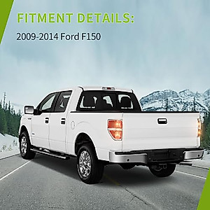 AUTOSAVER88 Taillights Compatible with 2009-2014 Ford F150, F-150 Styleside Pickup Truck Tail Light Assembly Replacement Tail Lamp Passenger and Driver Side