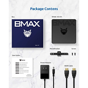 Mini PC Intel Celeron N3350(up to 2.4GHz) Windows 10 6GB RAM/64GB eMMC HDMI/VGA Port Support M.2_SATA_2280 SSD 4K HD Gigabit Ethernet 2.4G/5.0G Dual WiFi BT4.2 Micro PC