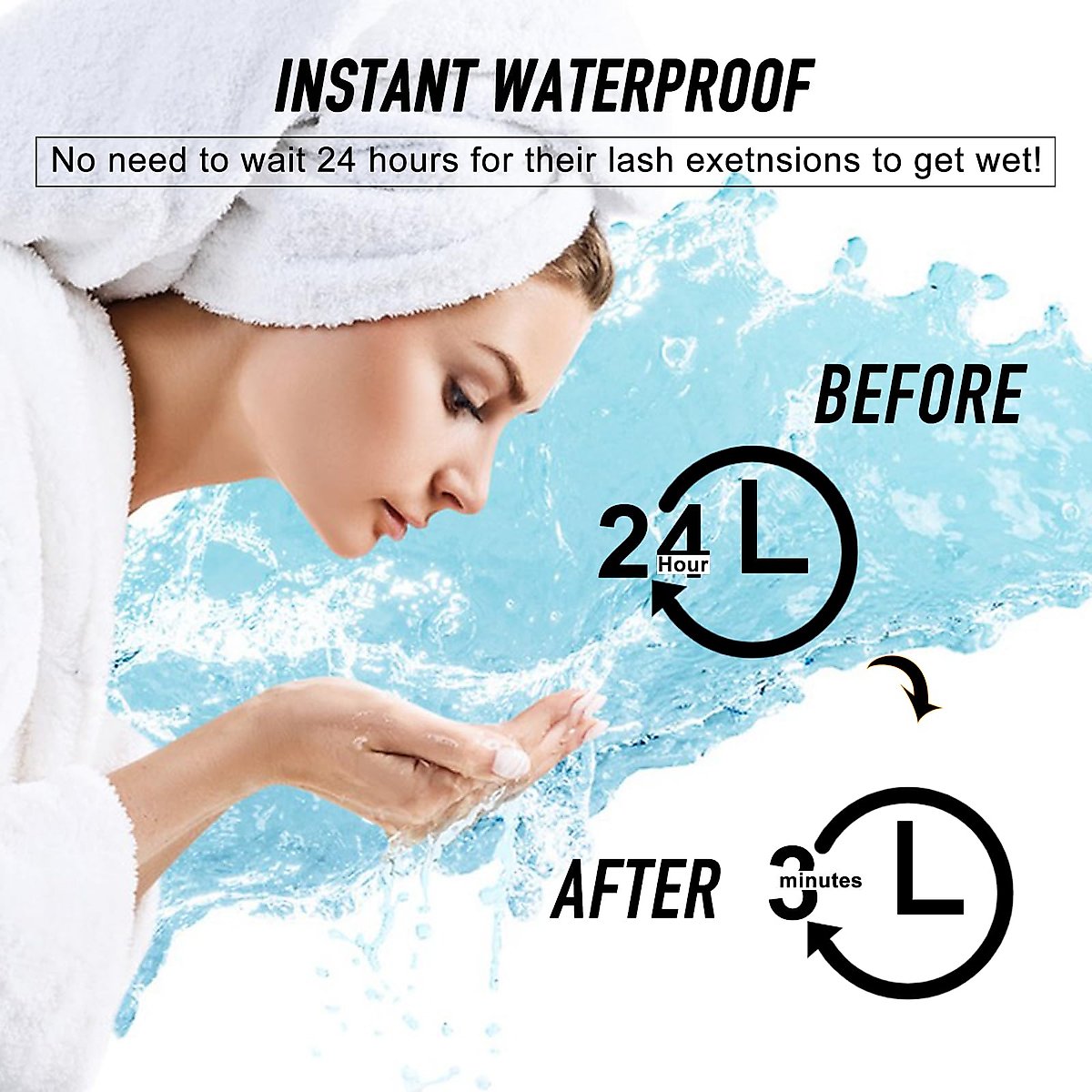 EMEDA Lash Bonder for Eyelash Extensions, Not Adhesive, Glue Accelerator for lash Extensions, Sealer Adhesive, Speed up Drying Time,Add Glue Elasticity,Lock in Fume(15ml Super Bonder Sealant)