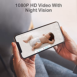 Sense-U HD Video Baby Monitor with 1080P HD, FSA & HSA Eligible, WiFi Camera and Background Audio, Night Vision, 2-Way Talk, Person/Baby Crying/Motion Detection & No Monthly Fee