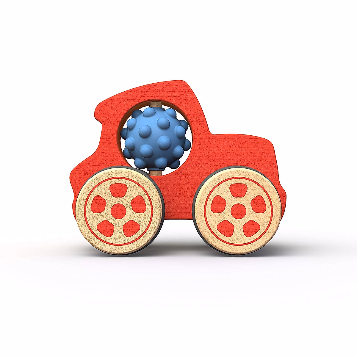 BeginAgain Nubble Rumbler Truck - Promote Imagination and Active Play - Red, Kids 18 Months and Up