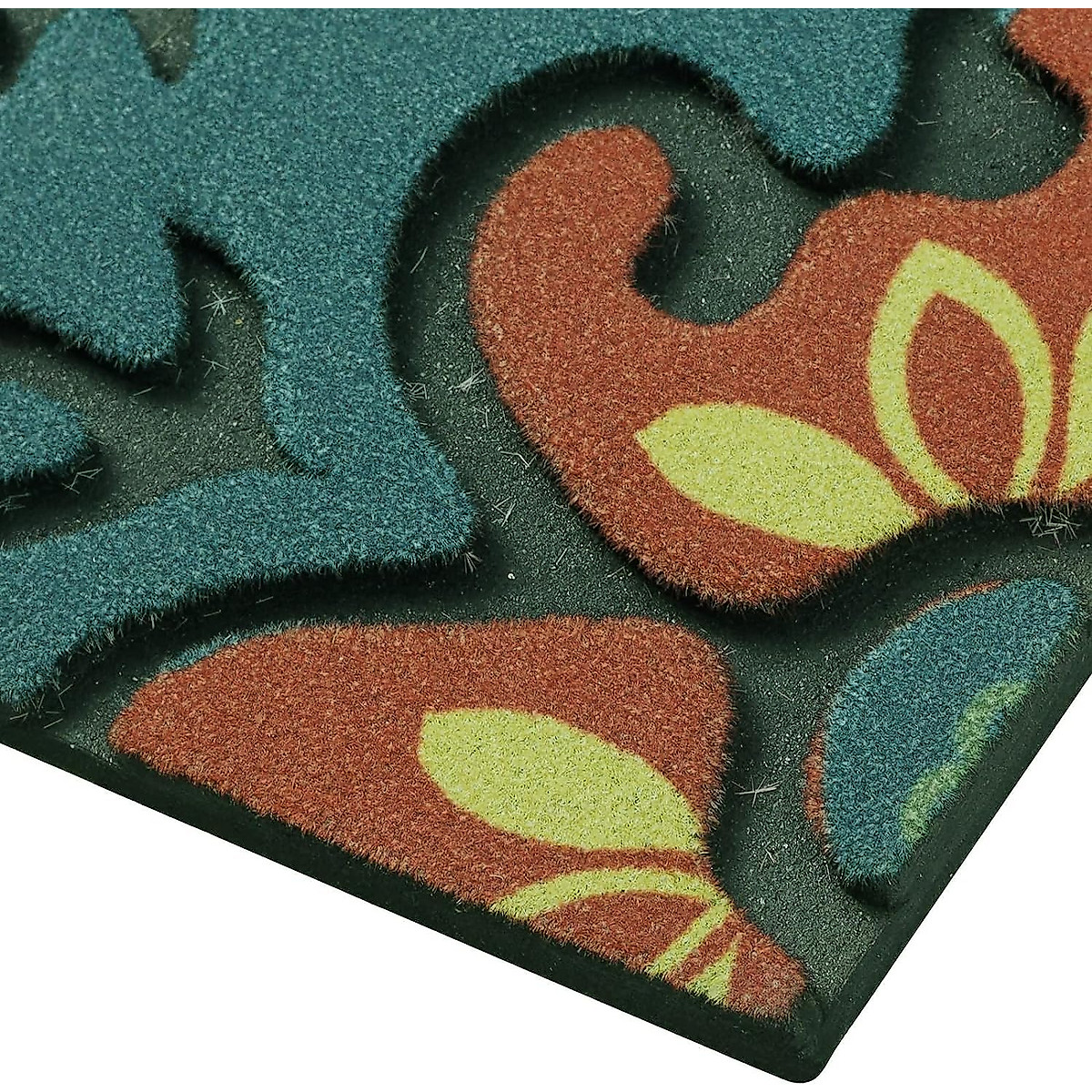 CHICHIC Door Mat Welcome Mat 18x 30 Inch Front Door Mat Outdoors for Home Entrance Outside Entry Way Doormat, Heavy Duty Non Slip Rubber Back Low Profile, Flower Welcome