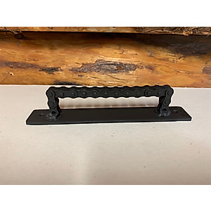 Bike Chain Drawer Pull Or Cabinet Handle Square (3, Black)