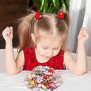 WillingTee 120pcs (60 pairs) Mix Colors Girl's Elastic Hair Ties Soft Rubber Bands Hair Bands Holders Pigtails Hair Accessories for Girls Infants Toddlers Kids Teens and Children
