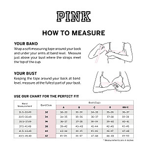 Victoria's Secret Pink Wear Everywhere Wireless T Shirt Bra, Lightly Lined, Smoothing, Bras for Women, Black (36D)