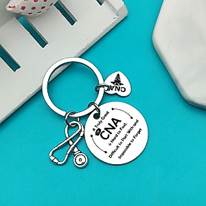 CNA Gifts CNA Certified Nursing Assistant Keychain A Truly Great CNA is Hard to Find Keychain CNA Appreciation Gifts CNA Leaving Gifts Christmas Birthday Retirement Nurse Week Gifts
