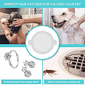 Aire Allure, 25 Pack, Disposable Shower Drain Hair Catcher Mesh Stickers