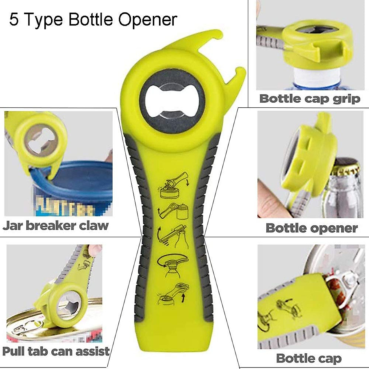 EasyTwist Jar Opener: Maxracy Effortless Lid Opening for Weak Hands & Arthritis | Versatile Bottle Opener | Jar Openers & Bottle Openers