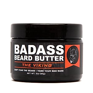 Badass Beard Care Beard Butter For Men - THE VIKING, 3 oz - Made of Natural Ingrediens for Healthy, Soften and Itchness Free Beard and Mustache