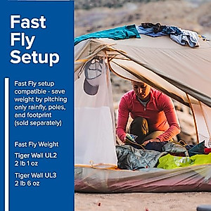 Big Agnes Tiger Wall UL2 Ultralight Bikepacking Tent with UV-Resistant Solution Dyed Fabric