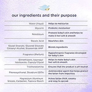 Baby Dove Sensitive Skin Care Baby Lotion For a Soothing Scented Lotion Calming Moisture Hypoallergenic and Dermatologist-Tested 13 oz