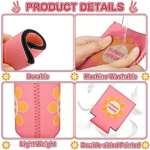 Zhehao 24 Pcs Retro Bachelorette Can Cooler Sleeves Neoprene Can Sleeves Insulated Beverage Sleeves Party Favor for Bridal Shower Groovy Party Decorations Party Supplies, 12 Styles