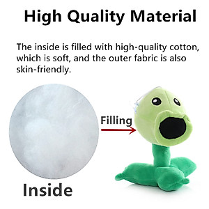 JHESAO 3 PCS PVZ Plush Zombies Plants Sets Toy Peashooter, 1 2 Stuffed Soft Chomper Doll, Sunflower PVZ Figure Doll New