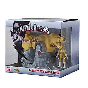 Power Rangers Mighty Morphin Sabertooth Tiger Zord Action Figure, Sabretooth Tiger Zord