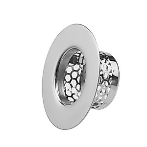 Wealrit 4 Pcs 1.1" Kitchen Sink Strainers Stainless Steel Sink Drain Filter Bathtub Drain Hair Catchers Fit Hole Size from 1.2" to 1.7" Drain Mesh Basket