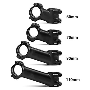 ZECHAO Mountain Road Bike Stem,Bike Stem Ultralight Stem 31.8mm Handlebar Stem 17 Degree 60/70/90/80/100/110mm Bike Stem Bike Stem (Color : 10 Degrees, Size : 60mm)