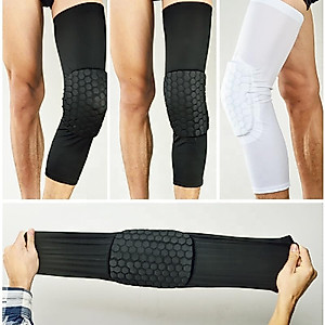 Yusland-1 Pair Knee Pads Leg Gear Support Work Construction Sport Volleyball Basketball Motorcycle Protective Gel for Women Men Youth Kids (X-Small, Black)