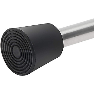 PENCK Door Stop Wall Mount Door Stopper 4.5inch 201 Stainless Steel Doorstop Protective Door and Wall Rubber Tip Design Mute