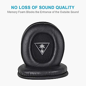 for Turtle Beach XO 7 Ear Pads Replacement Protein Leather Memory Foam Earpads Ear Cushion Muffs Compatible with Turtle Beach Ear Force XO Seven XO 7 XO7 Pro Premium Gaming Headset Xbox One (Earpads)