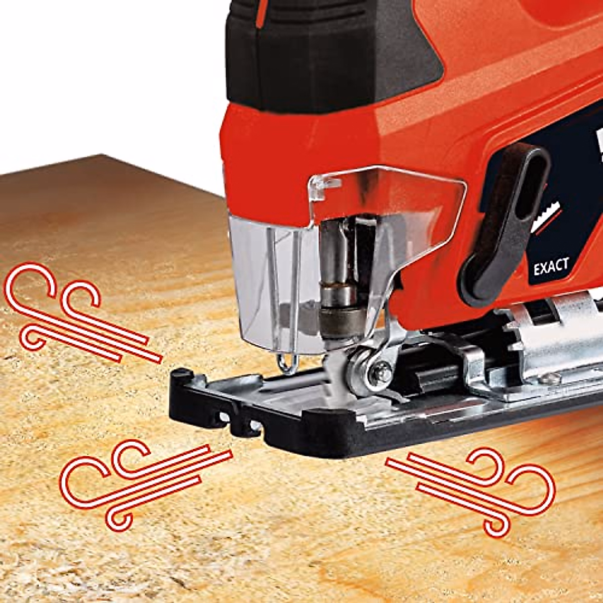 Einhell TC-JS Power X-Change 18-Volt Cordless 2700 SPM Jig Saw, 4/5-Inch Stroke Length, 45° Max Bevel Angle
