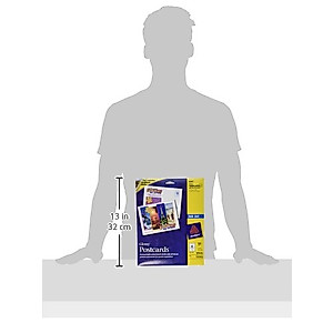 Avery 8383 Photo-Quality Glossy Postcards for Inkjet Printers, 4 1/4 x 5 1/2, White (Pack of 100)