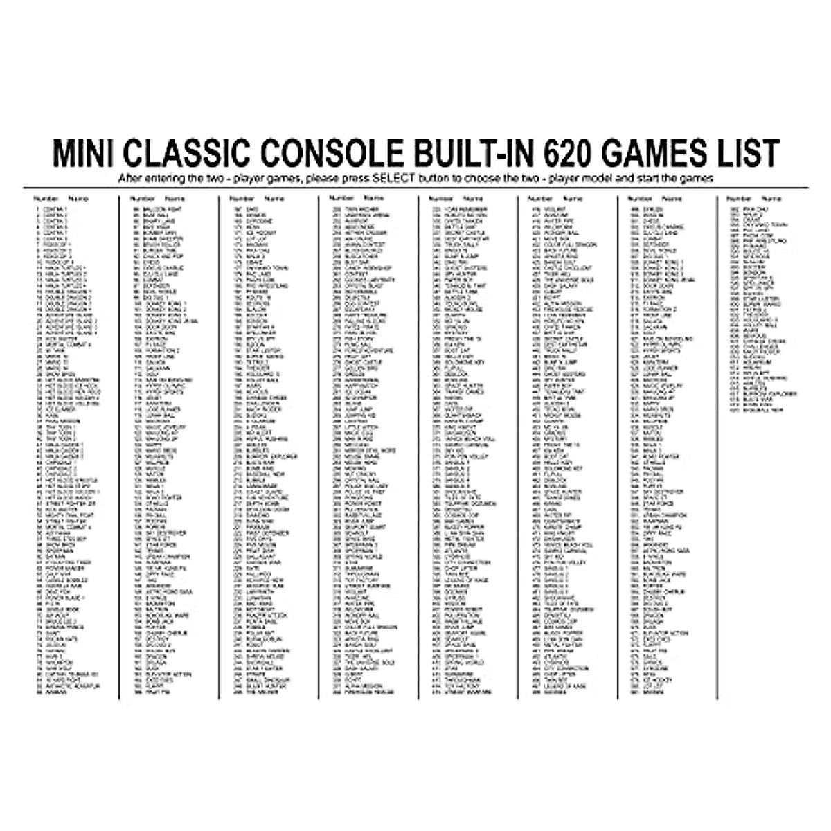 KUNLIDUDU Retro Classic Mini Game Console, Builtin 620 Video Games Plug and Play, Old Game System with 2 NES Classic Controllers, AV Output Mini Console, Games Console, gray, 19x15x7.5cm