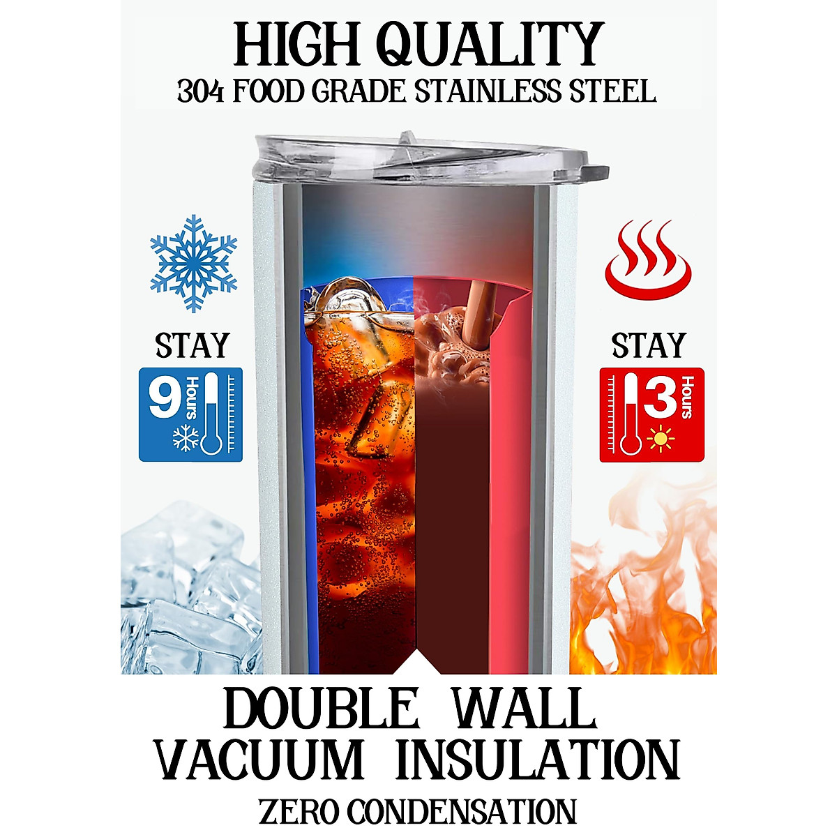 Onebttl Cheer Coach Gifts - 20oz/590ml Stainless Steel Skinny Insulated Tumbler With Straw, Lid - Gift for Cheerleading or Cheerleader Coach, Women, Her, Female