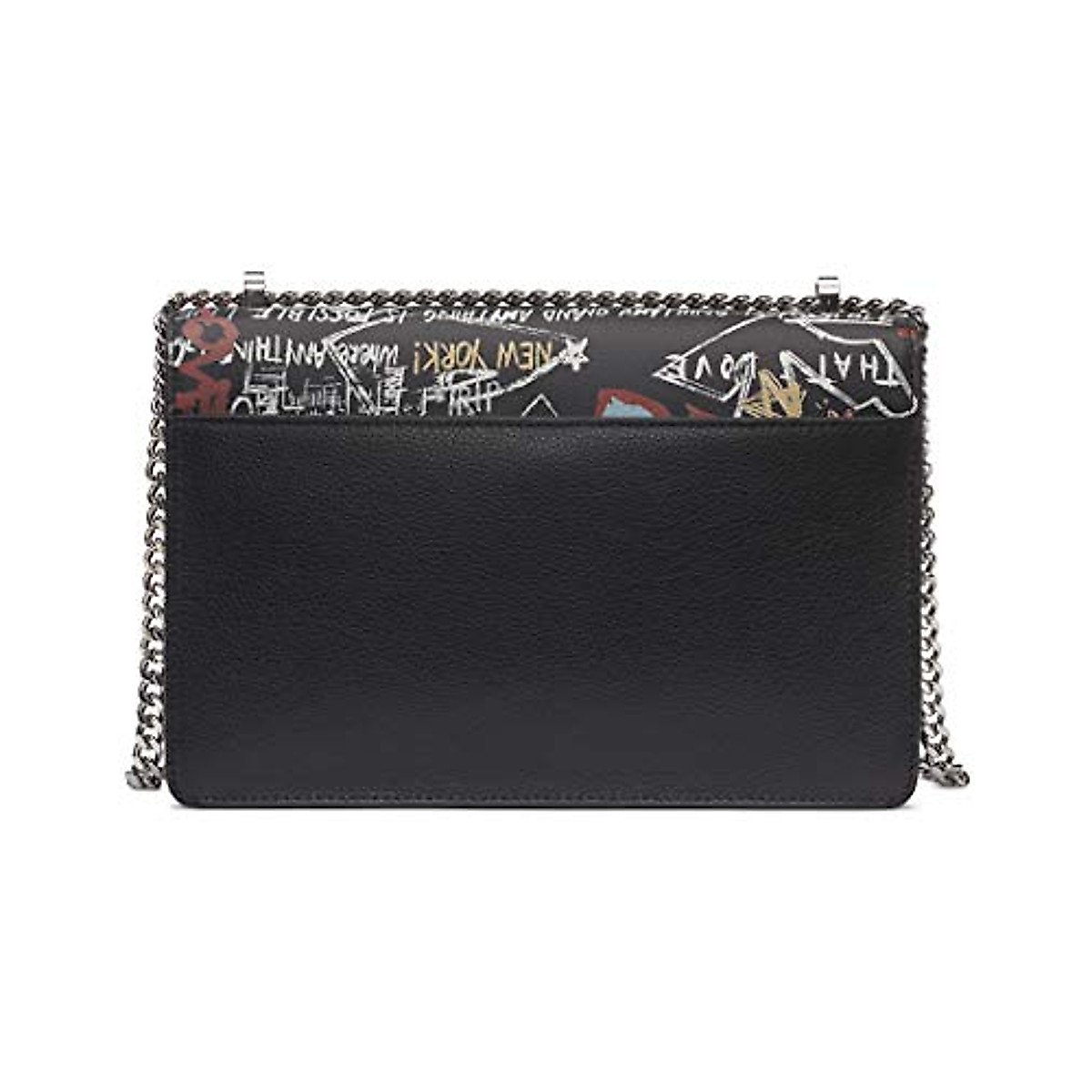 DKNY womens Dkny Elissa Lg Shoulder Bag, Black Graffiti, One Size US