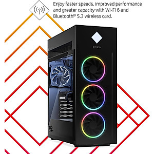 HP OMEN 45L GT22 Gaming Desktop Tower - 13th Gen Intel Core i9-13900K 24-Core up to 5.80 GHz CPU, 64GB DDR5 RAM, 4TB NVMe SSD, GeForce RTX 4070 Ti 12GB GDDR6X, Windows 11 Pro, Jet Black