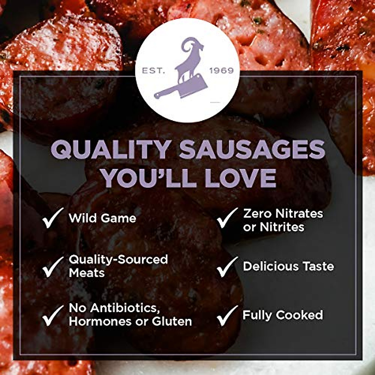 CharcutNuvo: Wild Game Bison Wieners - 10oz, 5 Pack - Fully Cooked and Smoked, Uncured Sausage Links - Paleo and Grass-Fed - No Antibiotics, Hormones, Gluten, Dairy or Sugar - No Nitrites or Nitrates