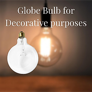 Satco S3011 40 Watt G40 Incandescent; Clear; 4000 Average Rated Hours; 300 Lumens; Medium Base; 120 Volt (12 Incandescent Light Bulbs)