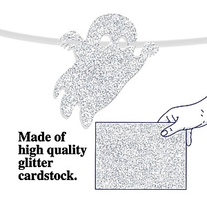 Halloween Boocheloretee Banner,She Found Her Boo, Ghost Garland Spooky October Bachelorette Bridal Shower Wedding Party Decorations Supplies, Black Glitter