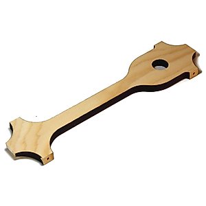 Ultralite Car Body Wide Wheel Base Only for Pine Derby Wood Car - Canopy #4 by Derby Dust®
